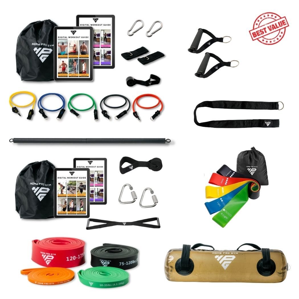 Stackable Resistance Band Set Bundles | Complete Workout Packages ...
