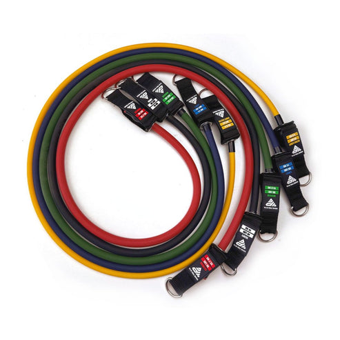 Stackable Resistance Band Set for Full-Body Workouts, Strength Training ...